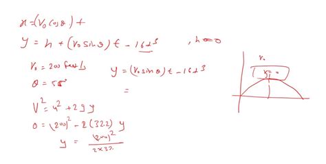 Solved Use A Graphing Utility To Obtain The Path Of A Projectile