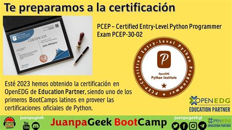 python 🐍 essentials 1 certifícate pcep 30 02 anuncio youtube