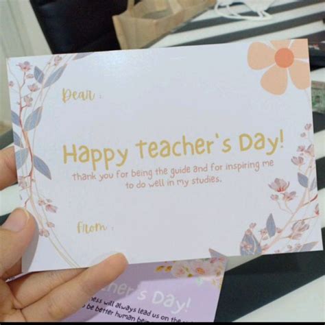 Jual Kartu Ucapan Selamat Hari Guru Kartu Ucapan Guru Teachers Day Greetings Card Shopee