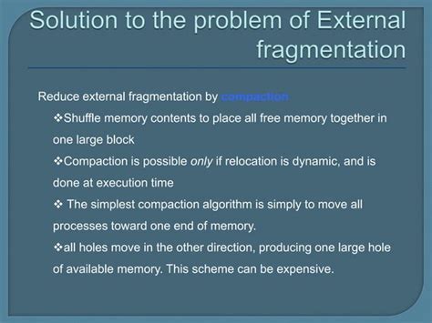 Contiguous Memory Allocation Pptx Operating Systems Computer