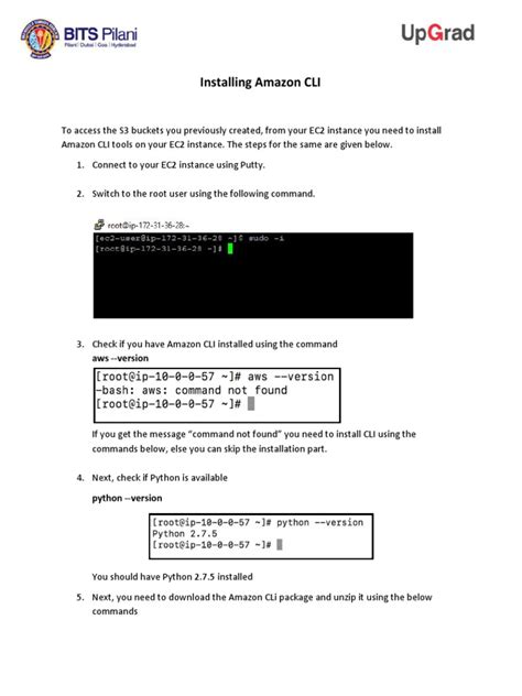 Installing Amazon Cli Aws Version Pdf