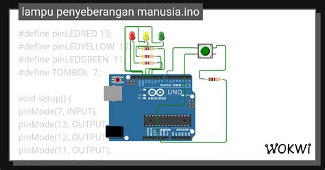 Lampu Penyeberangan O Wokwi Esp32 Stm32 Arduino Simulator