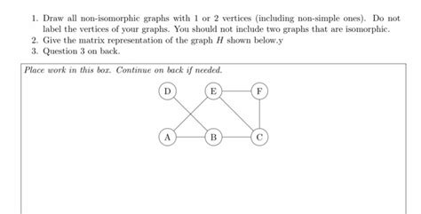 Solved Draw All Non Isomorphic Graphs With Or Chegg