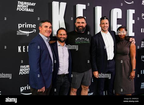 Jason Kelce Poses For A Photo With Ross Ketover Keith Cossrow Connor Barwin And Jessica Boddy