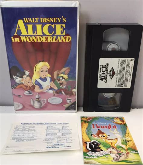 Walt Disney Classics Alice In Wonderland Vhs Video Cassette Tape Hot