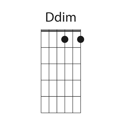 Premium Vector Ddim Guitar Chord Icon Vector Premium Vector Ddim Guitar Chord Icon Vector