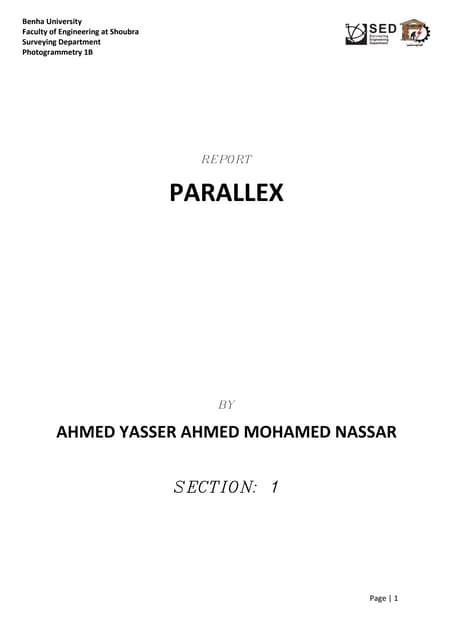 Photogrammetry Stereoscopic Parallax Pdf