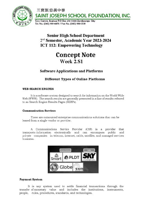 Ict 112 W1 Important Infos Involving Ict 121 Empowerment Technology Empowerment