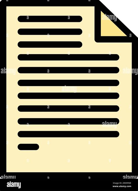 Document Icon Outline Vector Paper Chart Financial Statistic Color
