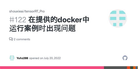 在提供的docker中运行案例时出现问题 Issue shouxieai tensorRT Pro GitHub