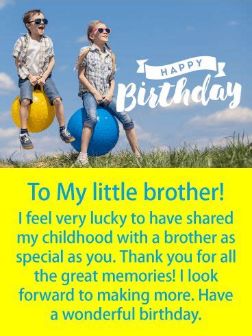 Little Brother Birthday Cards
