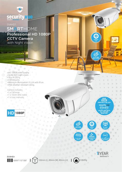 Securityvue Smarthome Professional Hd 1080p Cctv Camera With Night