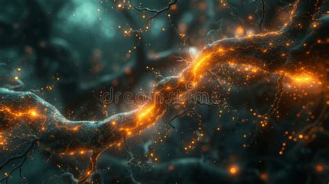 A Digital Forest Of Interconnected Nodes And Branches Forms A Futuristic Network Representing