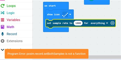 Compile Error On Sample Rate · Issue 5062 · Microsoftpxt Microbit