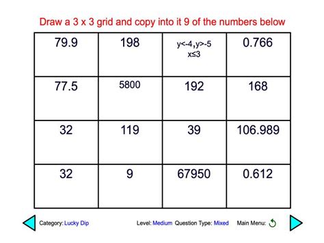 Interactive Dynamic Bingo Dynamically Produced Questions By Topic For