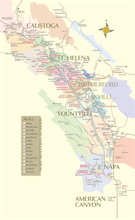 Napa California Map