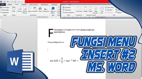 Fungsi Tab Menu Insert Pada Ms Word At Leslie Hackett Blog
