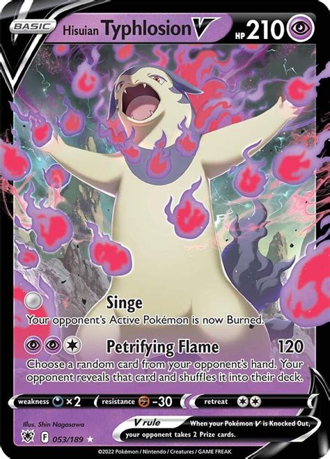Hisuian Typhlosion V Full Art Swsh10 Astral Radiance Pokemon