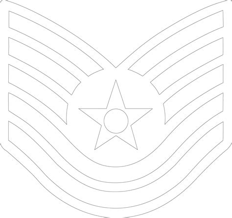 Us Air Force E 6 Technical Sergeant Svg File Us Air Force Free Cnc And