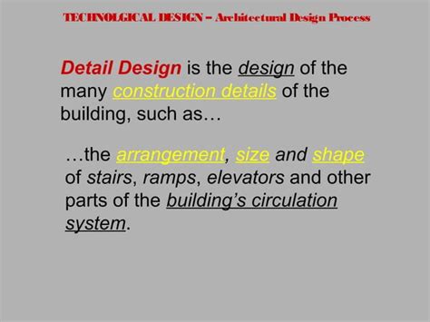 Architectural Design Process PPT
