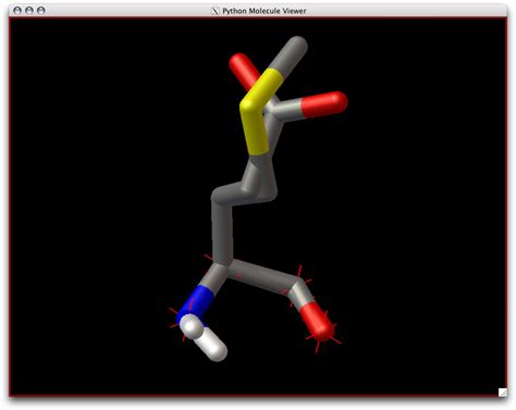 Python Molecular Viewer Aligning Small Molecules