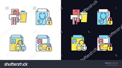 Information Sensitivity Light Dark Theme Rgb Stock Vector Royalty Free 2029951928 Shutterstock