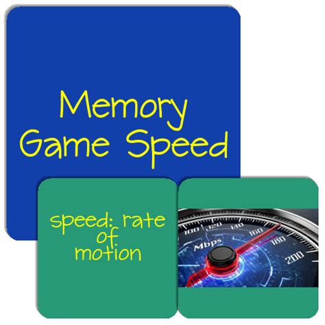 Memory Game Speed Match The Memory