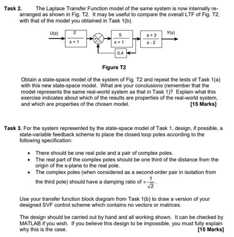 Solved Part 2 State Space Methods 50 Marks Task 1 It Is