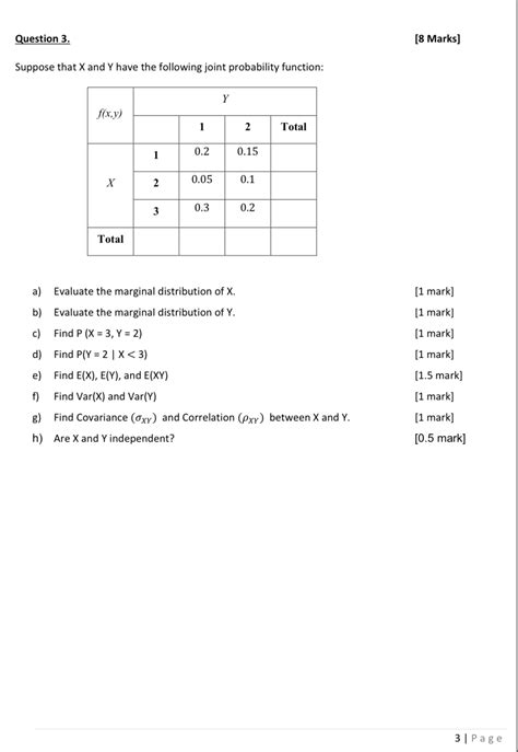 solved question 3 [8 ﻿marks]suppose that x and y have the