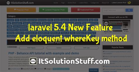 Laravel 54 New Feature Add Eloquent Wherekey Method Example