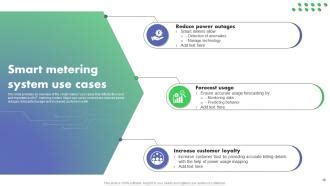 Optimizing Energy Through IoT Smart Meters Deck Powerpoint Presentation Slides IoT CD PPT Sample