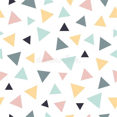 Abstract Vector Seamless Triangles Pattern Stock Vector Illustration