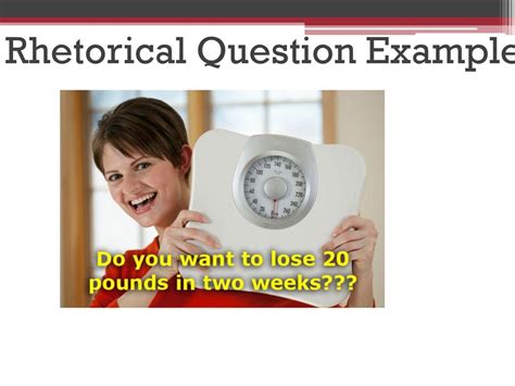 Rhetorical Question Advertisement