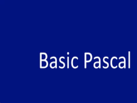 Basic And Pascal Art Basic Pascal By Dimalink