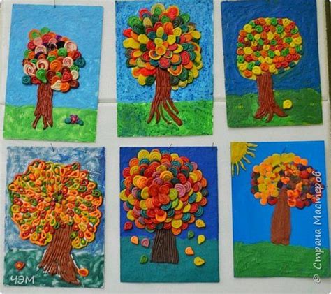 Осеннее дерево Осенние деревья Поделки Осенние поделки