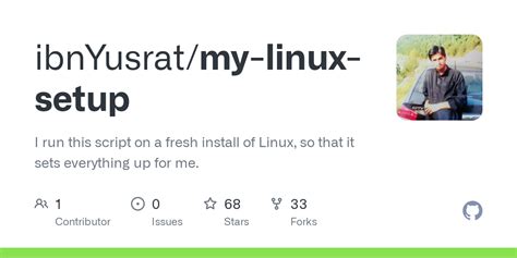 GitHub IbnYusrat My Linux Setup I Run This Script On A Fresh Install Of Linux So That It