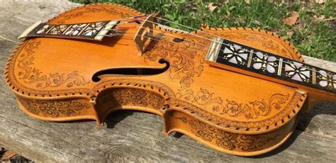 Hardanger Fiddle Norwegian 8 String Antique Violin Norway With Case • 2 938 00 Violin Norway