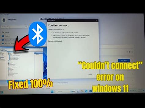 Fix COULD NOT CONNECT Error On Windows 11 Bluetooth On Off Button
