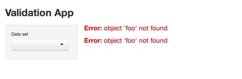 Shiny Write Error Messages For Your Ui With Validate