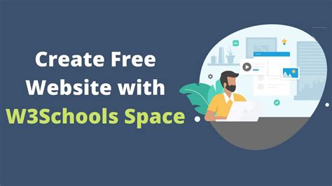 How To Create A Free Website Using W3school Space Youtube