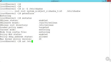 55 selinux status and contexts youtube