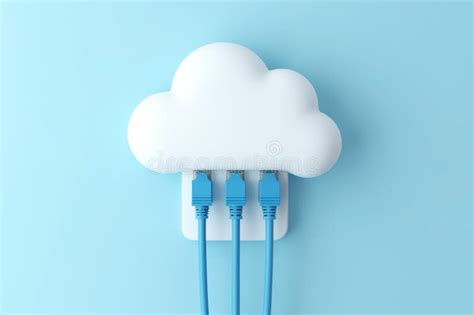 Cloud Computing Technology Digital Environment Graphic Design Stock Illustration Illustration