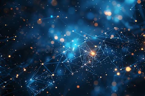 Abstract Digital Network Connection Visualization Stock Illustration Illustration Of Digital