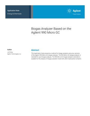 Biogas Analyzer Based On The Agilent 990 Micro GC REDSTAR CMS