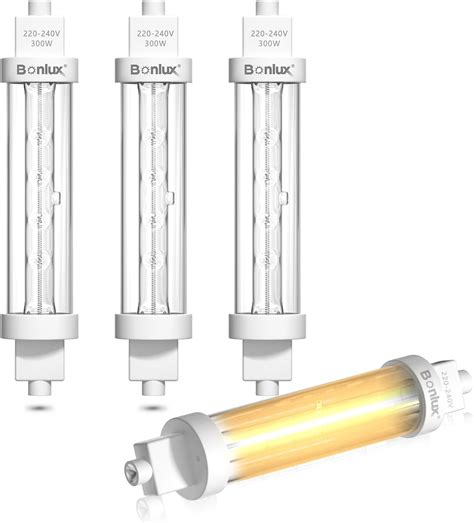 Bonlux Heat Lamp Bulb 300w R7s Gantry Lights Jacketed Food Safe Lamp