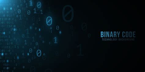 Premium Vector Binary Code Background Hi Tech Modern Design