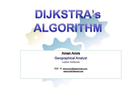 dijkstra s algorithm pptx computer networking computing
