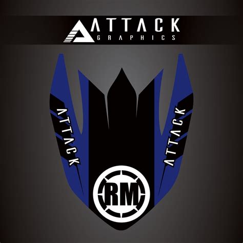 Attack Graphics Renegade Front Fender Decal Blue Walmart Business