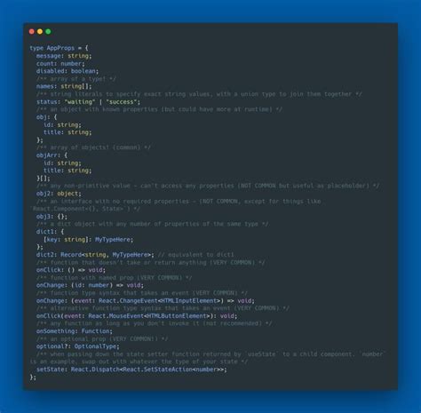 Danish Ali On Linkedin Common Types Used In React I Find This Useful