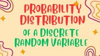 Lesson 2 Probability Distribution Of A Discrete Random Variable Pptx